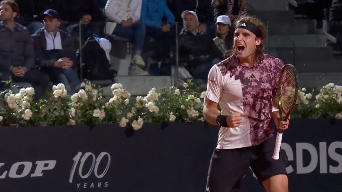 Tsitsipas avanza a cuartos de final en Roma a la 1:45 de la mañana ...